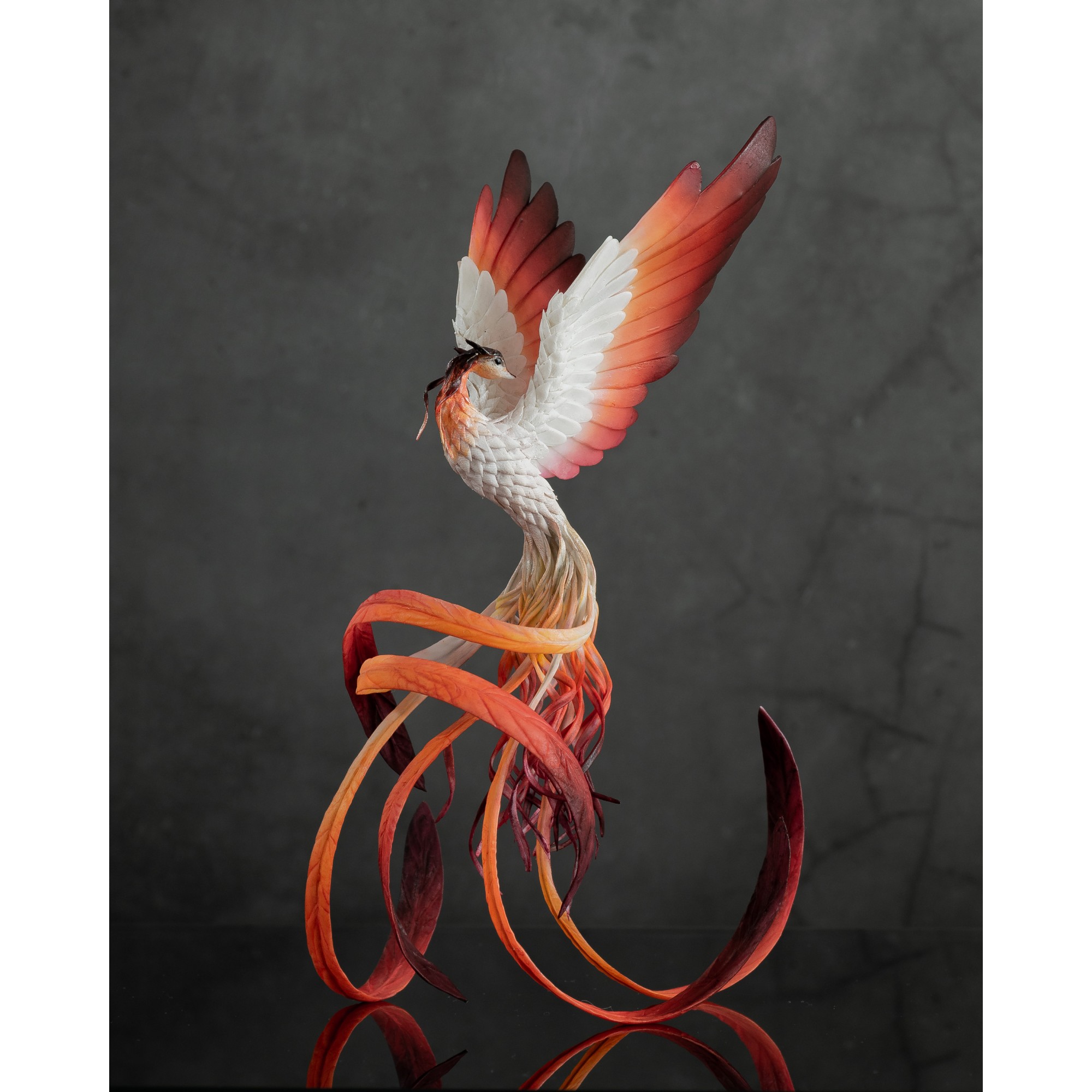 Tutorial how to sculpt phoeniх bird by air clay.